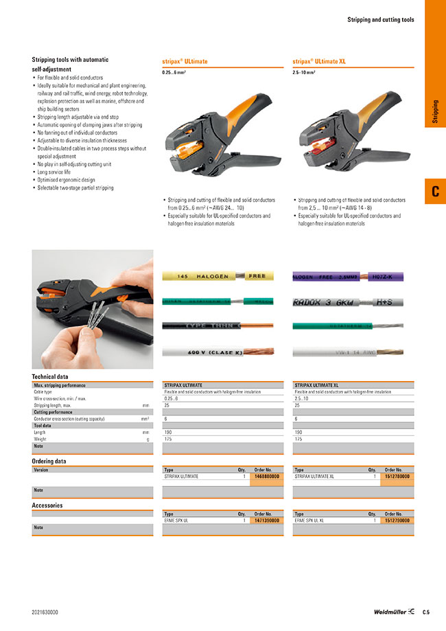 Replacement Blades for STRIPAX ULTIMATE Wire Stripper | WEIDMULLER | MISUMI Malaysia